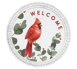 SINCERE SURROUNDINGS 14' Welcome Cardinal Beade D Art - One-color