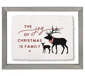 SINCERE SURROUNDINGS 14' Joy Of Christmas Elk F Loating Frame - One-color