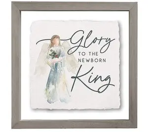 SINCERE SURROUNDINGS 10' Glory King Angel, Floa Ing Frame Art - One-color