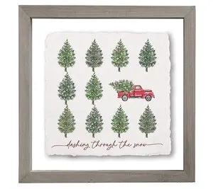 SINCERE SURROUNDINGS 10' Dashing Through Snow F Loating Frame