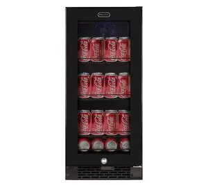 WHYNTER 3.4-cu Ft 80-can Built-in Glass Beverag Refrigerator - One-color