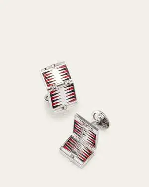 JAN LESLIE Backgammon Cufflinks