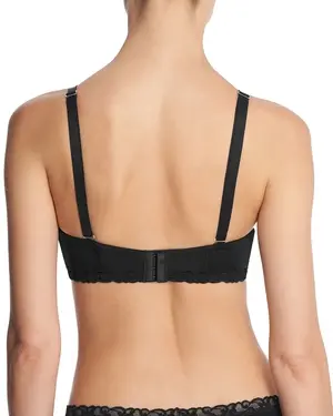 Natori Pure Luxe Strapless Contour Underwire Bra - Black