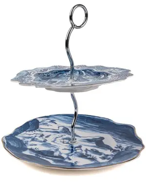 SELETTI X Diesel Classic On Acid Cake Stand - Blue