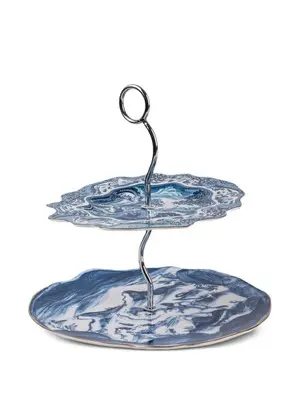 SELETTI X Diesel Classic On Acid Cake Stand - Blue
