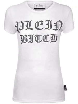 Philipp Plein Crystals-embellished T-shirt - White