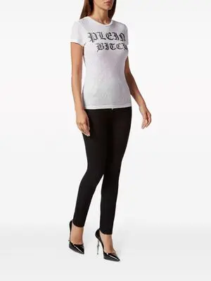Philipp Plein Crystals-embellished T-shirt - White