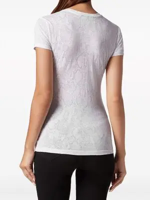Philipp Plein Crystals-embellished T-shirt - White