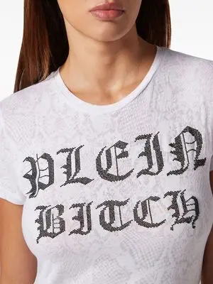 Philipp Plein Crystals-embellished T-shirt - White