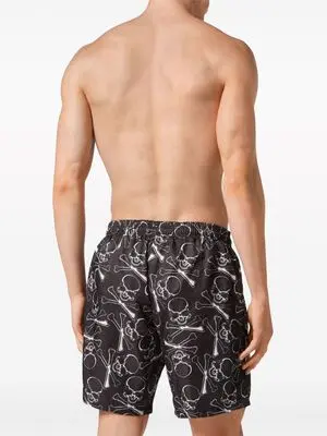 Philipp Plein Skull-print Drawstring Swim Trunks