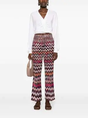 Missoni Zigzag Lurex Trousers - Pink