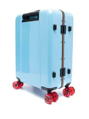 FLOYD Logo-print High-shine Cabin Suitcase - Blue
