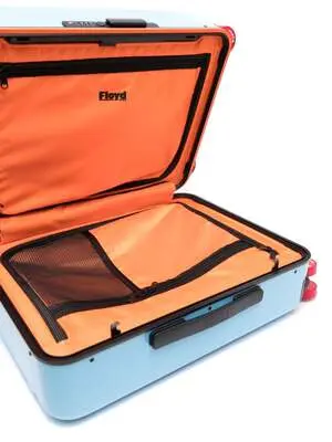 FLOYD Logo-print High-shine Cabin Suitcase - Blue