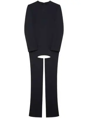COURREGES Chaps Twill Jumpsuit - Black