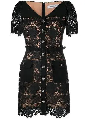 SELF-PORTRAIT Guipure Lace Minidress