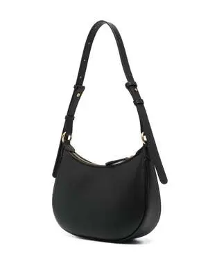 Pinko Love Birds Leather Shoulder Bag - Black