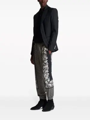 Balmain Monigram-print Elasticated-waistband Track Pants