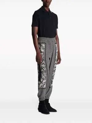Balmain Monigram-print Elasticated-waistband Track Pants