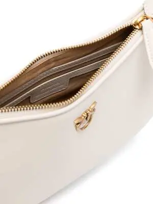 Pinko Mini Love Bag Half Moon Shoulder Bag - White