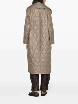 GANNI Quilted Recycled-shell Coat