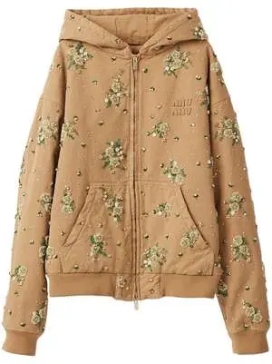 Women's Quilted Floral Hoodies