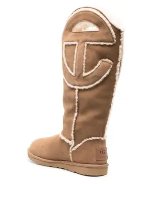 UGG X Telfar Logo Tall Suede Boots