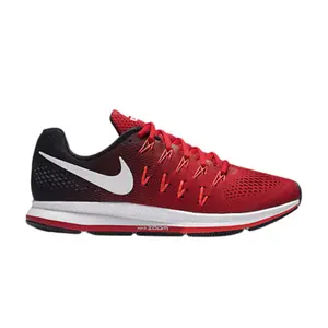 Nike Nike Air Zoom Pegasus 33 Athletic Lace-Up Sneakers Red
