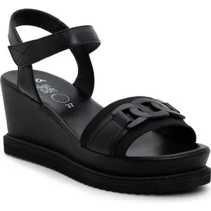 ARA Palmdale Wedge Platform Sandal - Black