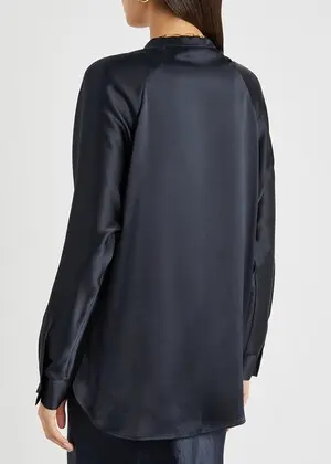 Vince Silk Blouse - Navy