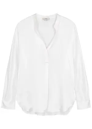 Vince Curved Hem Blouses