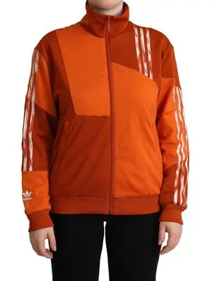 Adidas Long Sleeves Full Zip Jacket - Orange