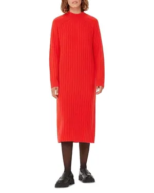 Women's Knitted Midi Sweater Dresses