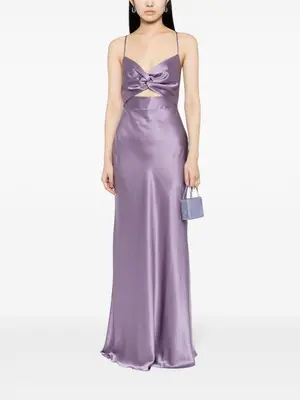 Michelle Mason Twisted-bodice Gown