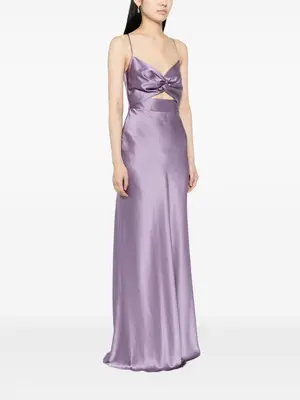 Michelle Mason Twisted-bodice Gown