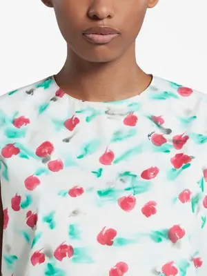 Marni Floral-print Sleeveless Blouse