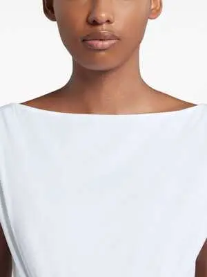 Marni Boat-neck Cotton Midi Dress