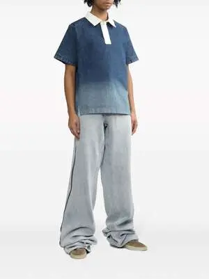 MAISON MARGIELA Contrasting-border Straight-leg Trousers