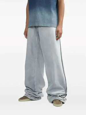 MAISON MARGIELA Contrasting-border Straight-leg Trousers