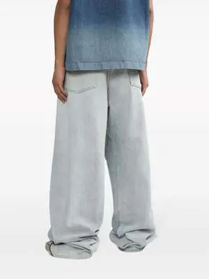 MAISON MARGIELA Contrasting-border Straight-leg Trousers