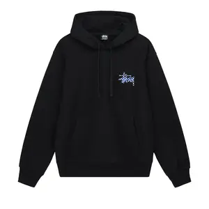 StÜssy Checker Stock Hoodie - Black