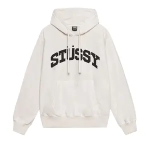 StÜssy Block Sport Pigment Dyed Hoodie - White