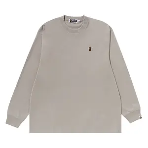 A BATHING APE Ape Head Long-sleeve Tee - Tan