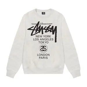 StÜssy World Tour Crewneck - Grey