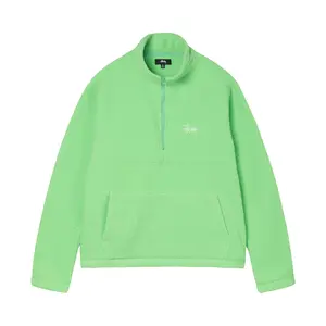StÜssy Half Zip Mock Neck - Green