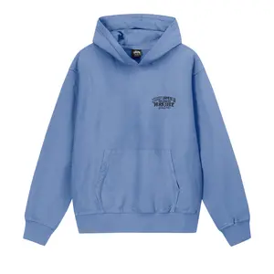 StÜssy X Our Legacy Work Shop Surfman Pigment Dyed Hoodie - Blue