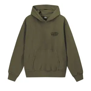 StÜssy X Our Legacy Work Shop Surfman Pigment Dyed Hoodie - Green