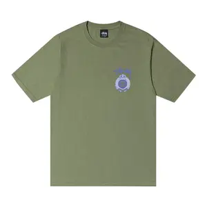 StÜssy Crown Wreath Pigment Dyed Tee 'artichoke - Green