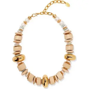 LIZZIE FORTUNATO Interval Cultured Pearl Collar Necklace