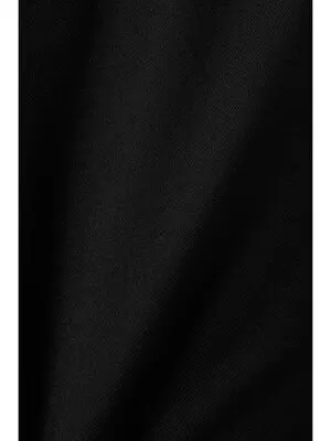 Alaïa Archetypes Belted Wool-blend Gabardine Wide-leg Pants - Black