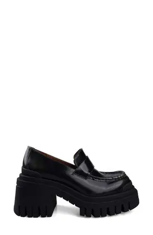 ZIGI Orlana Platform Loafer - Black/gray Leather